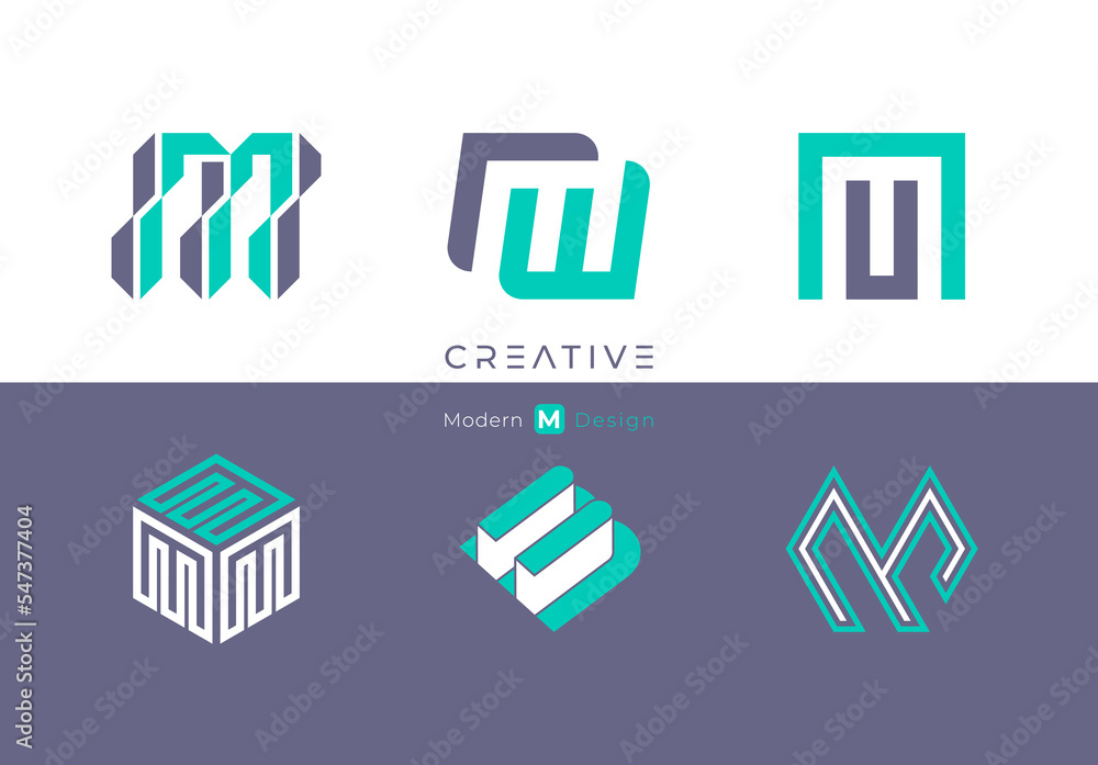 Letter M, modern alphabet, fonts, characters design, vector ...