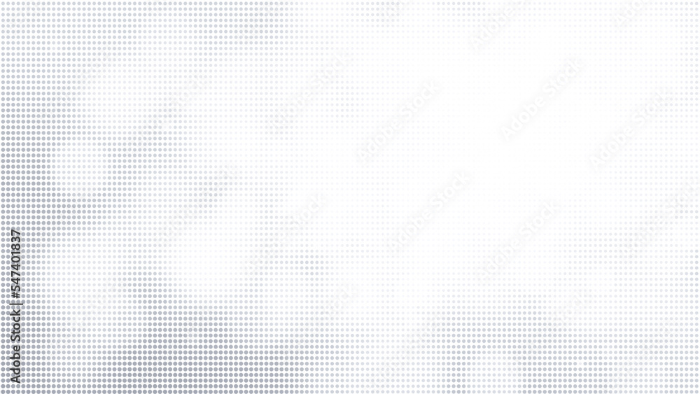 Abstract gray halftone pattern on white background with copy space ...