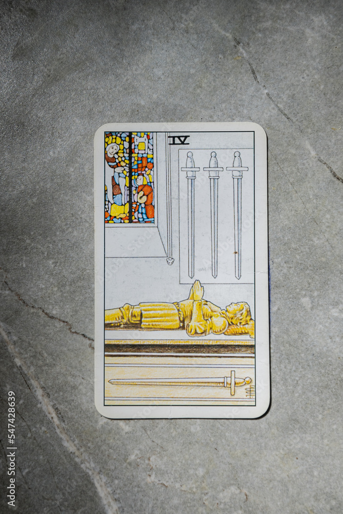 November 18, 2022 - Kyiv, Ukraine. Ryder's Tarot - Waite. The Junior ...