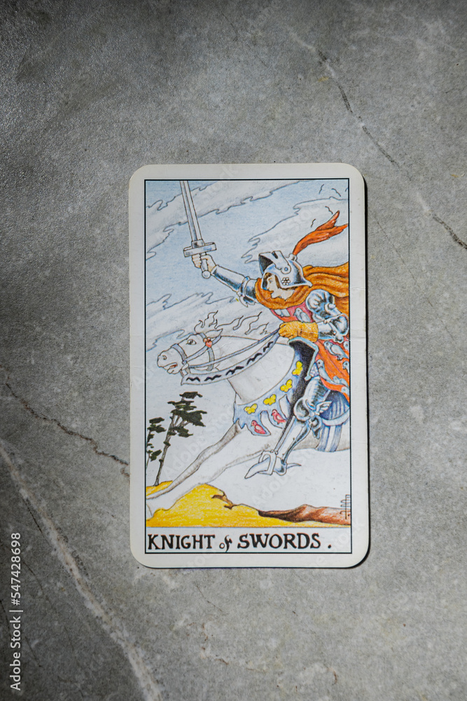 November 18, 2022 - Kyiv, Ukraine. Ryder's Tarot - Waite. The Junior ...