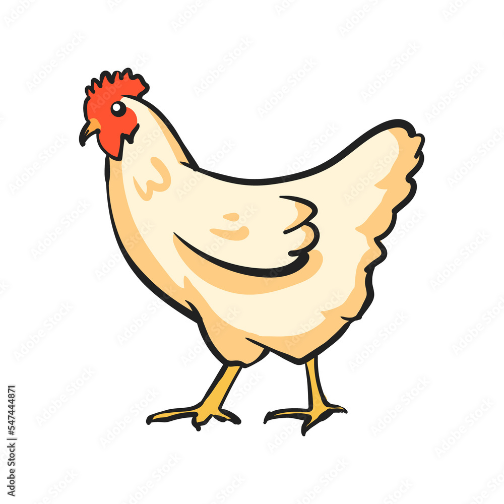 Poultry farm, egg, meat, broiler, pullet icon or logo. Handwritten ...