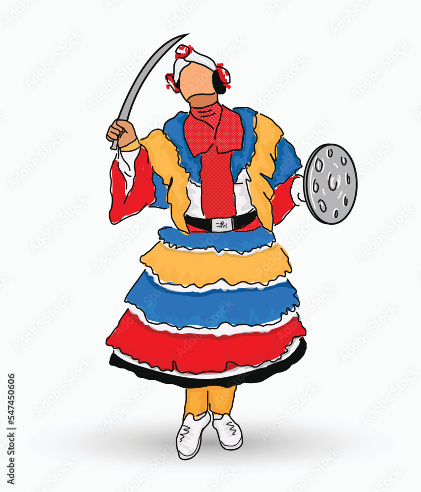 Choliya Dance, Folk Dance of Kumaon, Uttarakhand choliya dance graphic ...