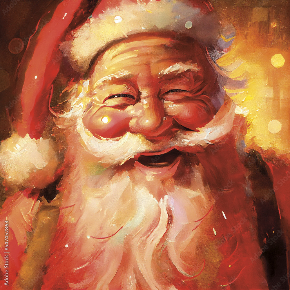 Santa Claus Oil Painting