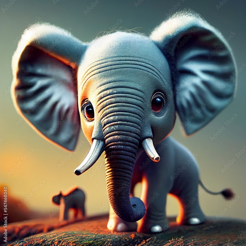 Baby Elephant on the Serengeti. Cute, Adorable, Africa, Safari, Tusks ...