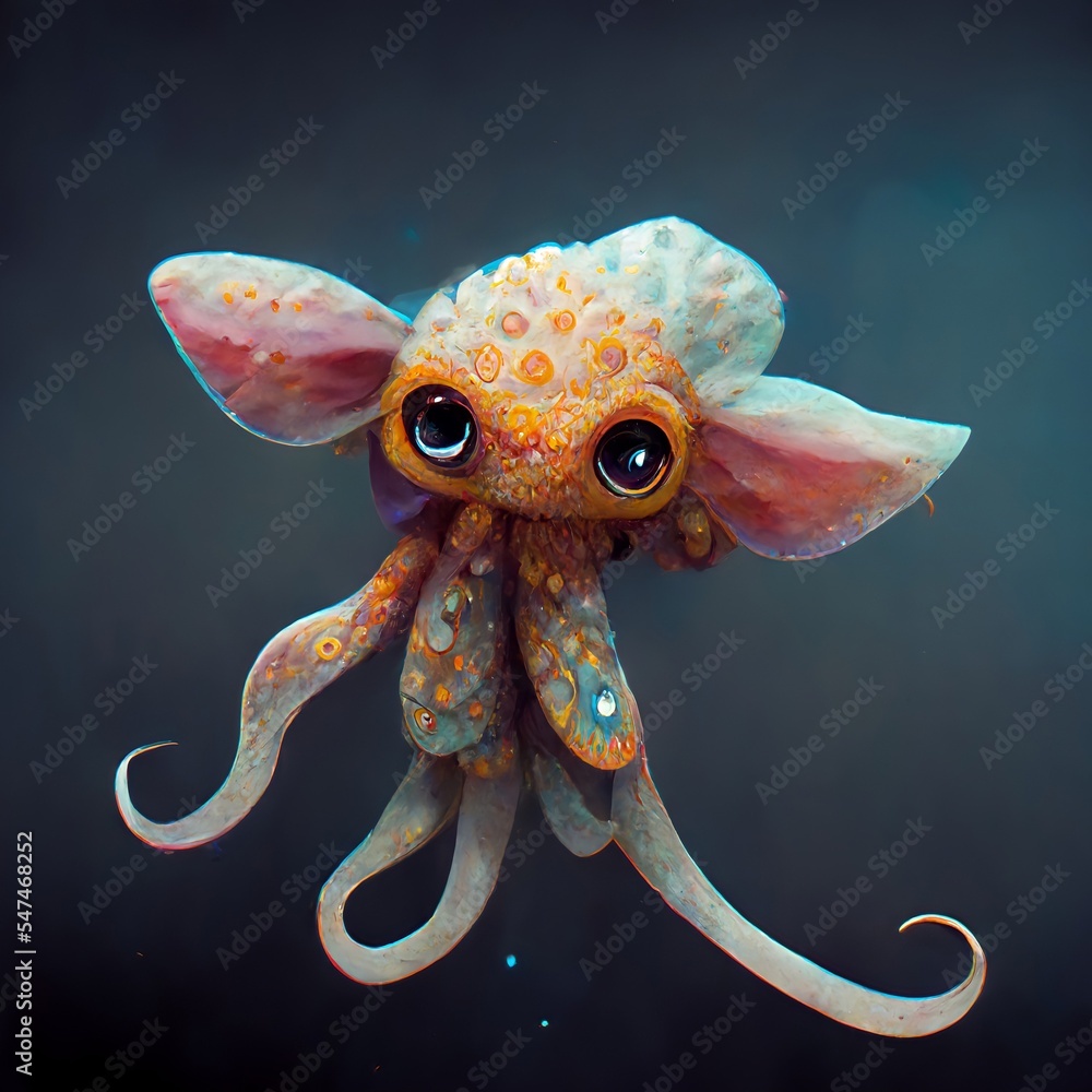 Cute Baby Dumbo Octopus