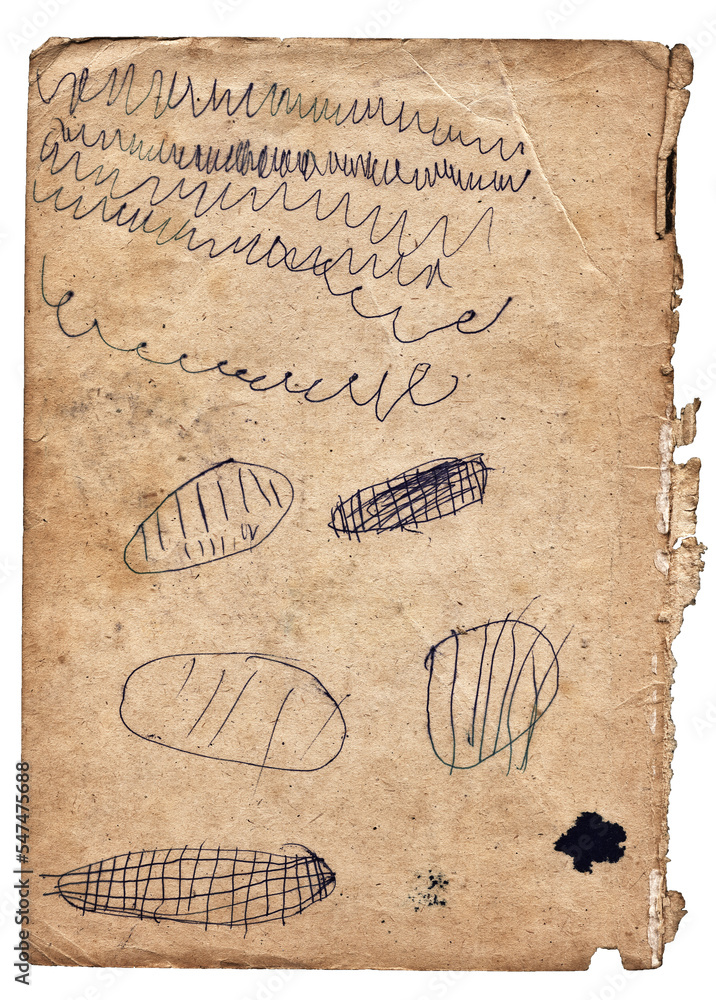 Old scribbled isolated book cover texture Stock Photo | Adobe Stock