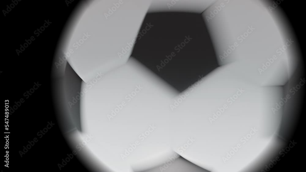 Shot Soccer Ball Football Transition Animation Loop Stock Video | Adobe ...