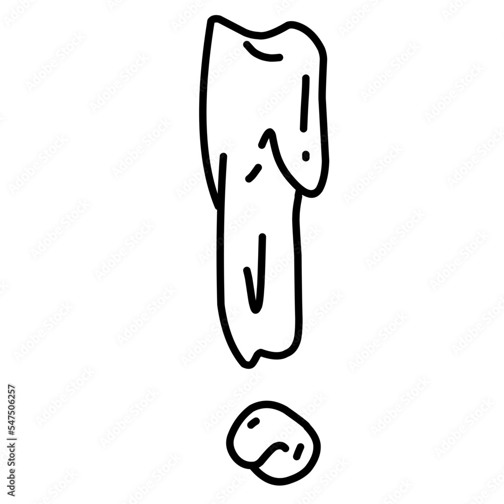 Grunge doodle sketch exclamation and question marks vector set ... Grunge doodle sketch exclamation and question marks vector set ...
