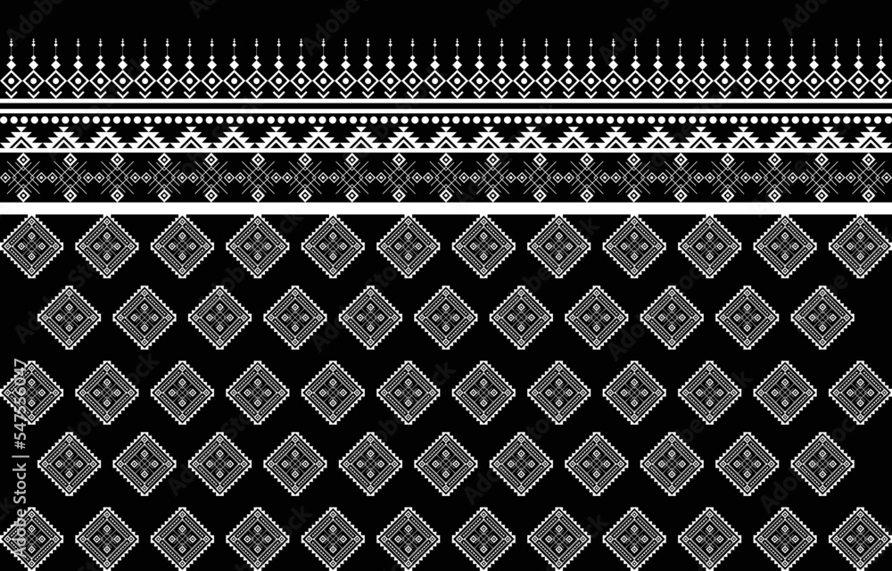 American fabric pattern design. Use geometry to create a fabric pattern ...