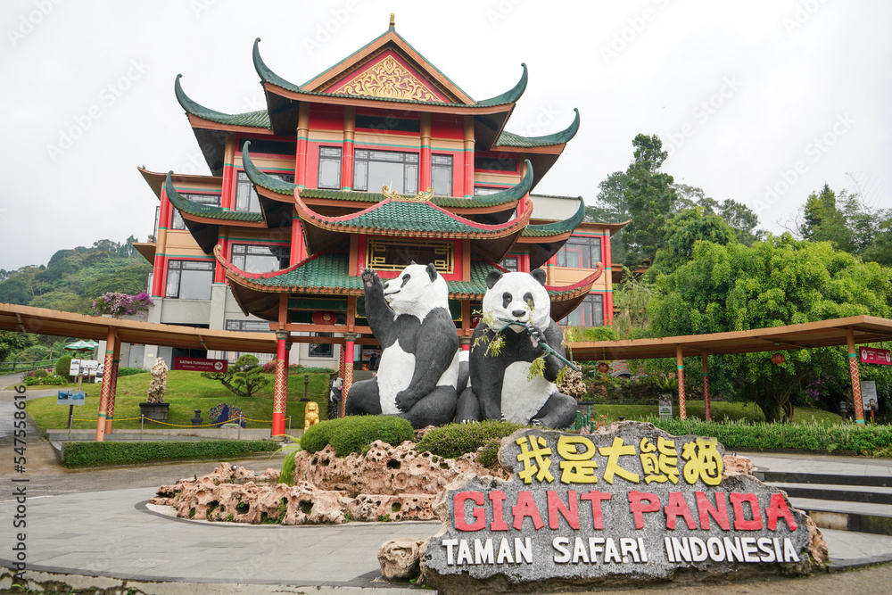 Bogor, Indonesia - April, 2023 : Panda Palace, Cisarua Safari Park ...