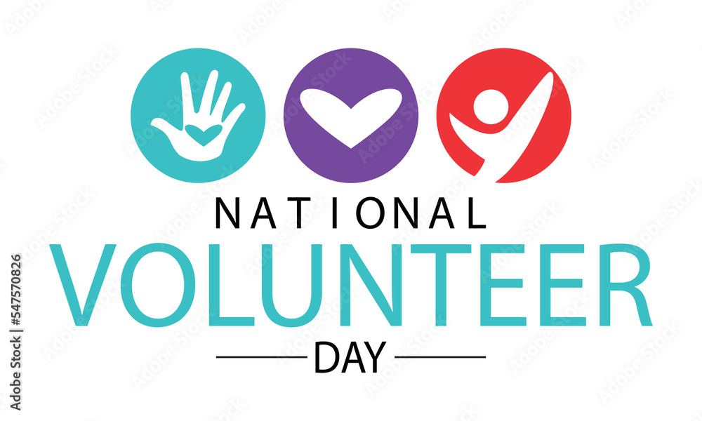 Vector illustration on the theme of International Volunteer day for ...