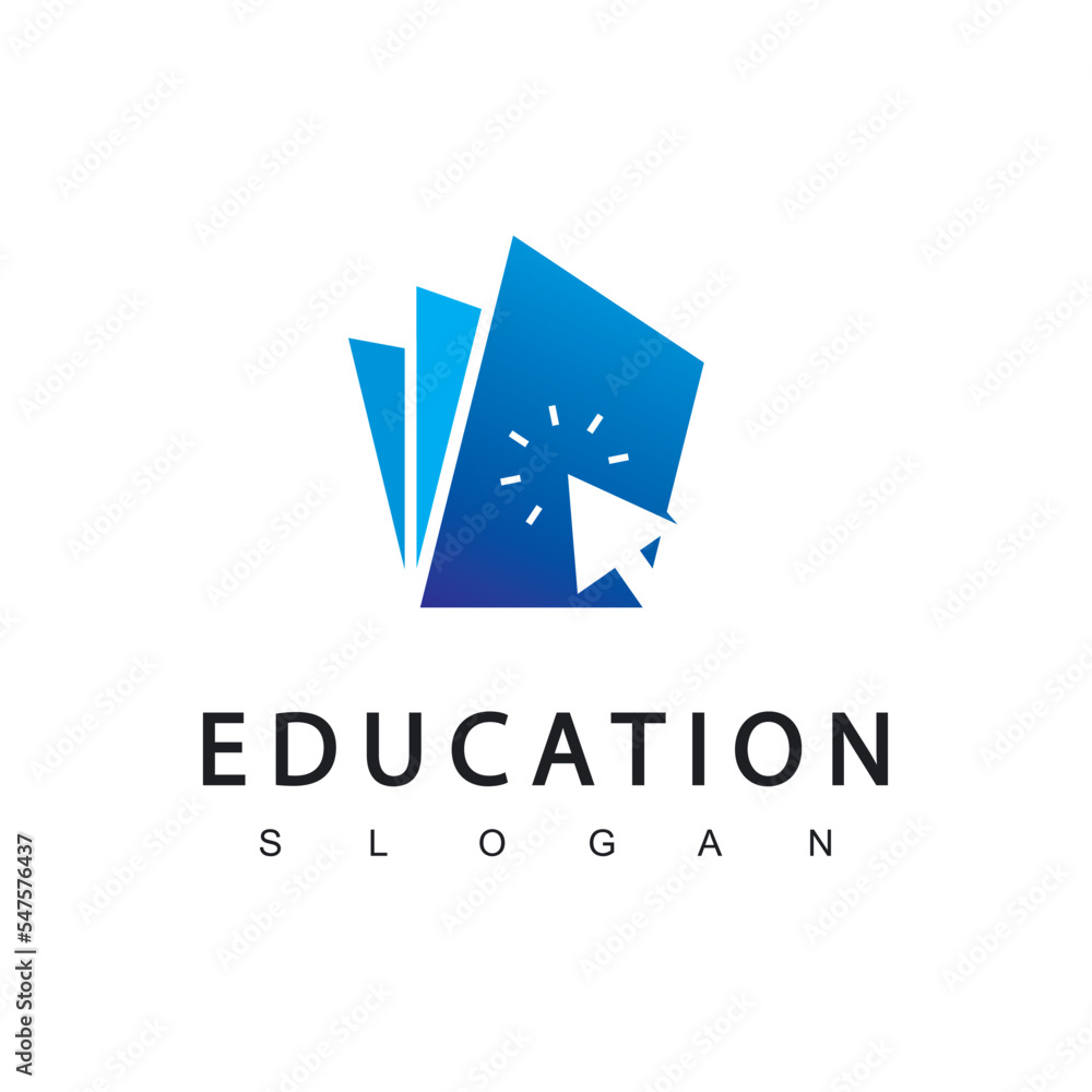 Education Logo Design Template, Online Education icon Stock Vector ...