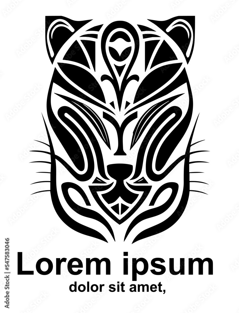 tattoo design tribal wolf fox tribal tattoo Polynesian Maori Mayan Inca ...