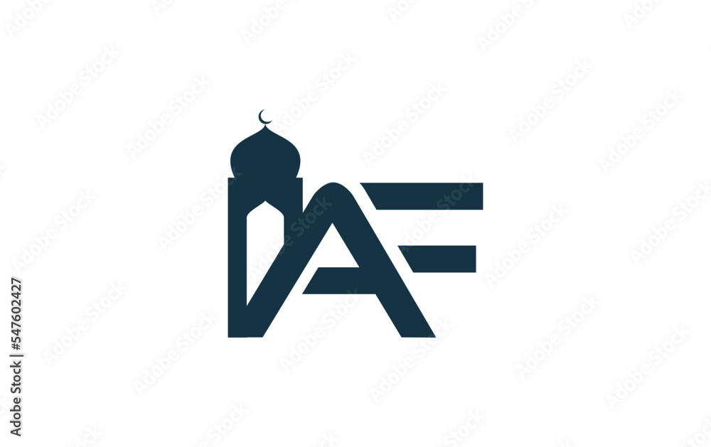 Vetor de Islamic mosque logo and minar icon and symbol design vector ...