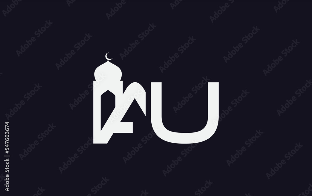 Islamic mosque logo and minar icon and symbol design vector with ...