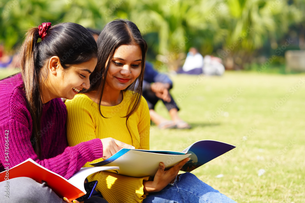 College Students Reading Books