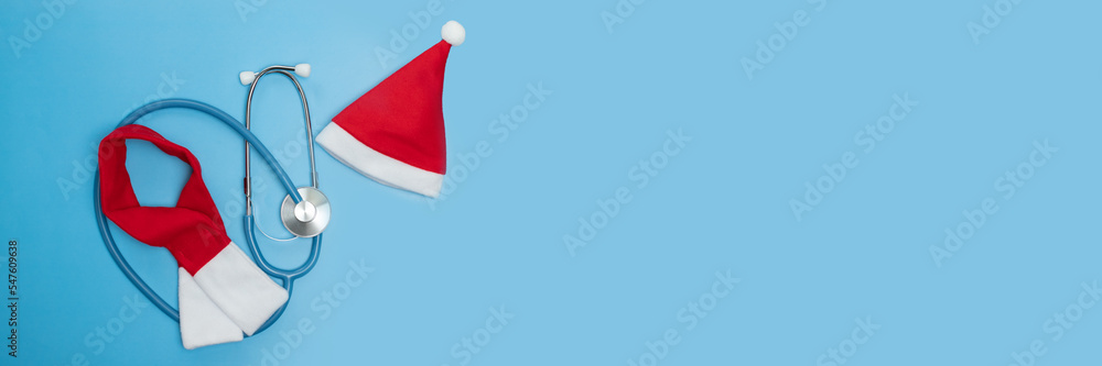 christmas Medical banner, winter background for Medical hospital and ...