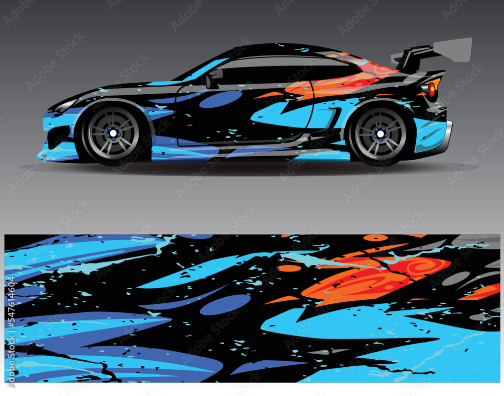 Graphic abstract stripe racing background designs for vehicle rally ...