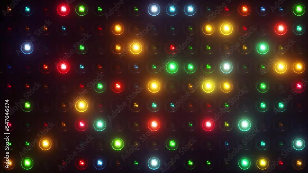 Christmas Colorful Wall of Flashing Lights 4K Background Animation ...