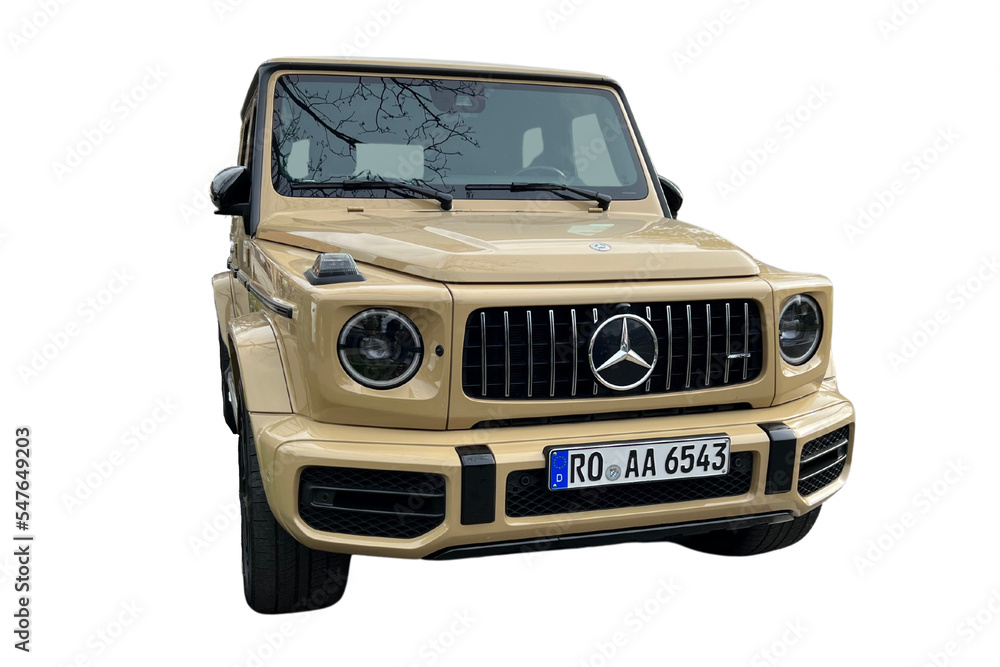 Munchen-Bavaria-Germany-11.02.2022-Mercedes Benz G63 AMG in a unique ...