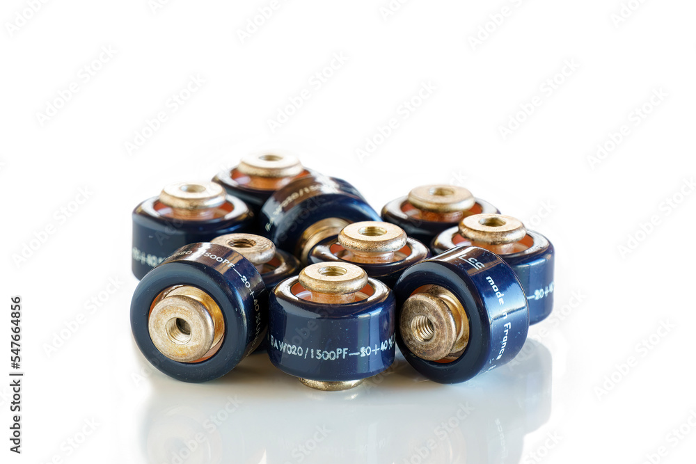 various high voltage ceramic fixed capacitors with screw terminals ...