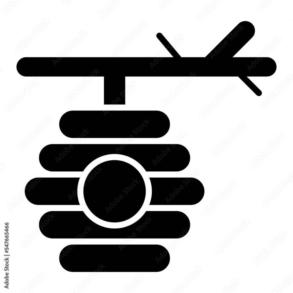 Honey, beekeeping, beehive icon in modern style for website mobile logo ...