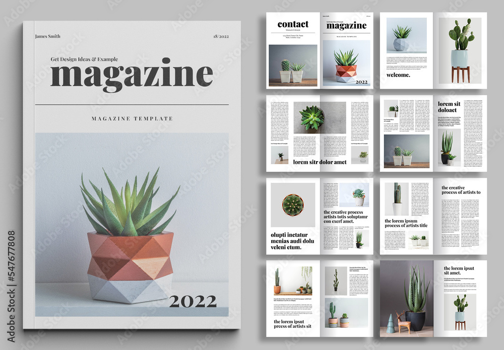 Modern Magazine Template Stock Template | Adobe Stock