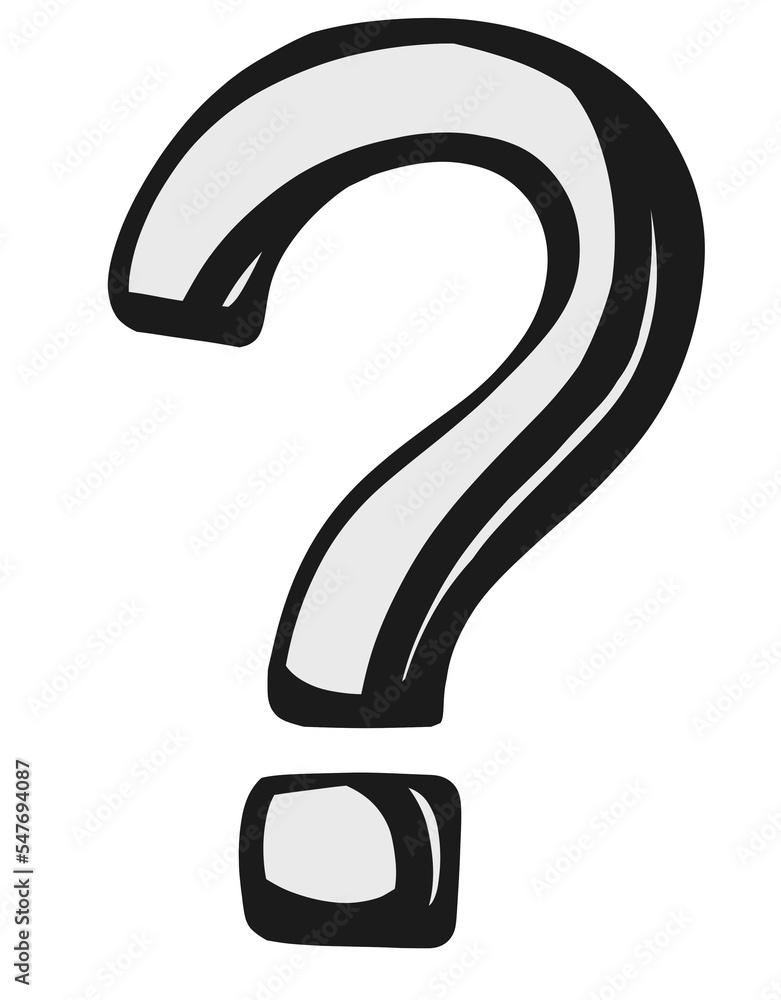 Question mark with color doodle symbol icon hand drawn illustration art ... Question mark with color doodle symbol icon hand drawn illustration art ...