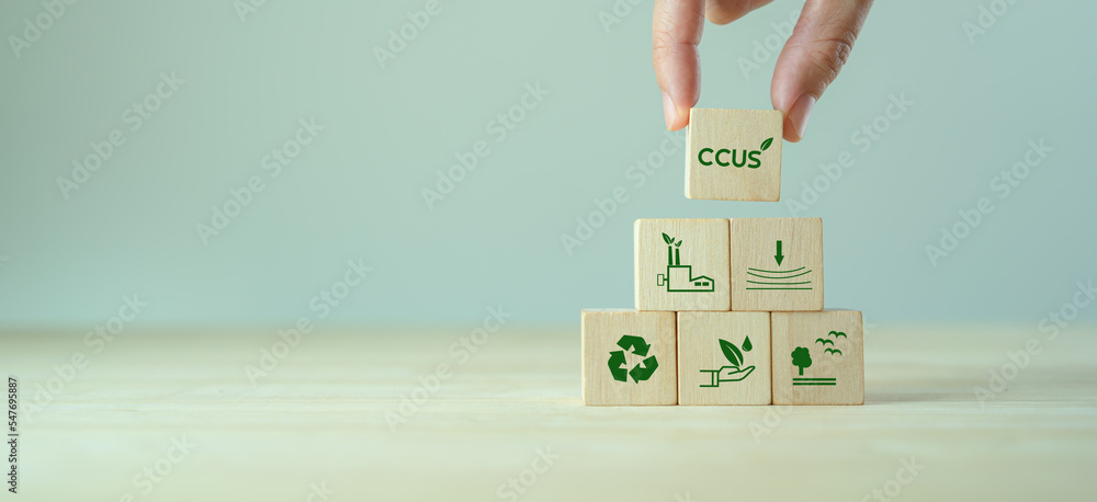 Carbon Capture Utilization And Storage Ccus Concept Technology Of Co2 Capturing And Store It