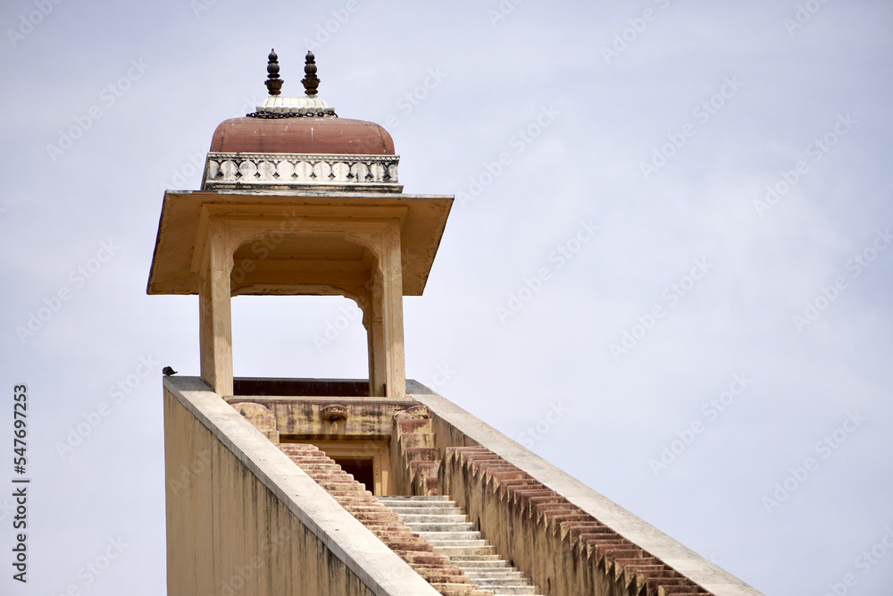 Sundial at Astronomical Observatory at Jantar Mantar in Jaipur, India ...