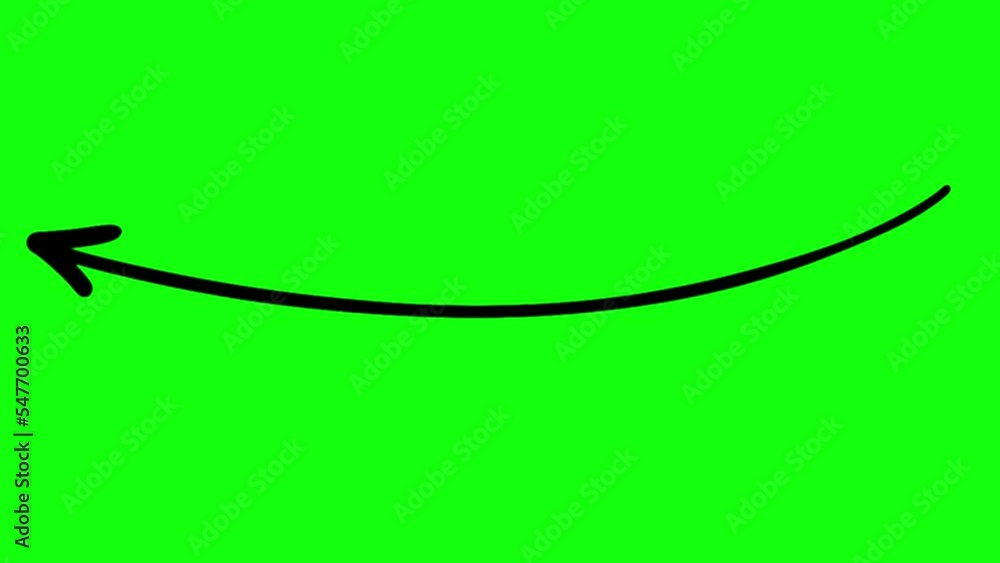 Set of Animated Hand Drawn Doodle Arrows. Arrow sketch handmade doodle ...