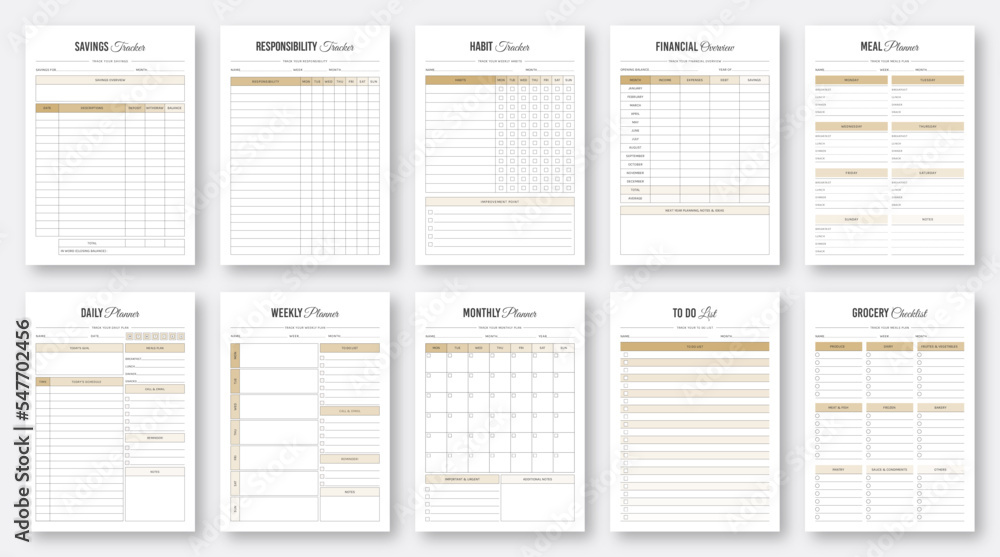 Printable Life & Business Planner Set. Planners bundle. Printable ... Printable Life & Business Planner Set. Planners bundle. Printable ...