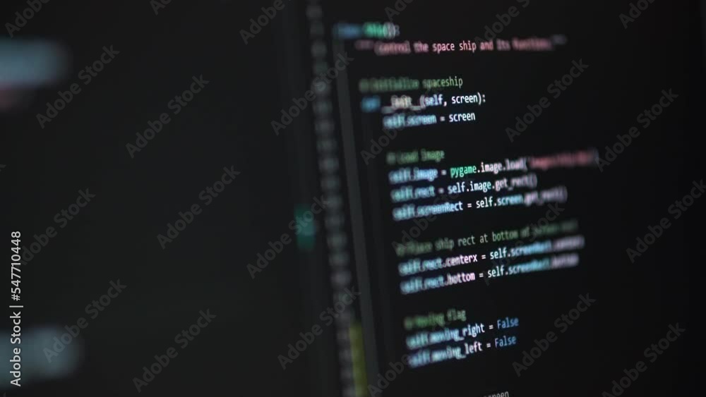 Developer Is Browsing Html Code On The Computer Screen Html Web Page Code Scrolling Programming