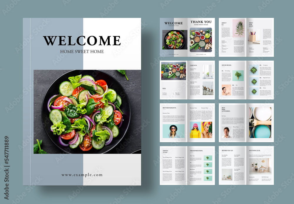 Home Magazine Stock Template | Adobe Stock