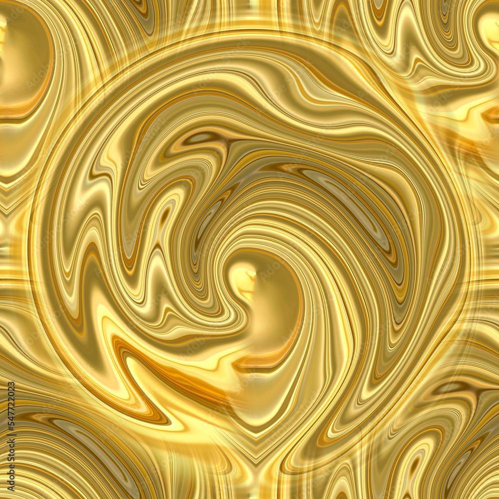 Seamless yellow background with round patterns. An abstraction made of ...