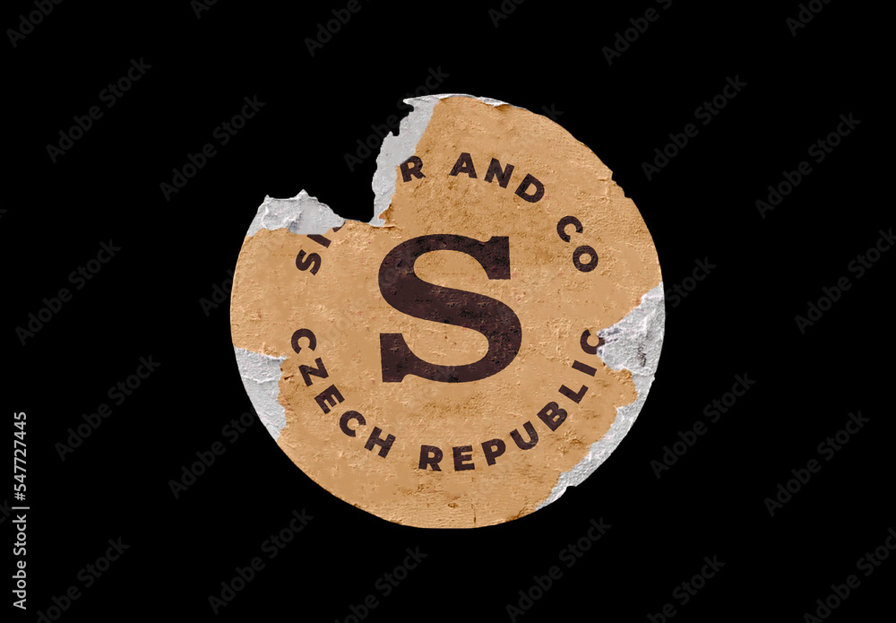 Round Sticker Paper Texture Mockup Template Stock Template | Adobe Stock