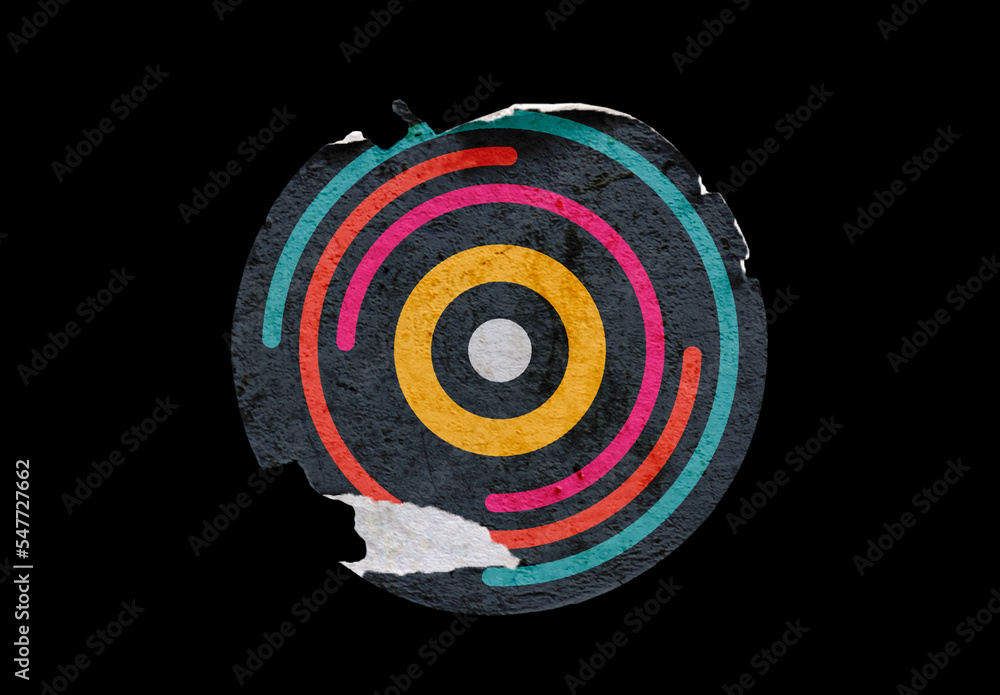 Round Sticker Paper Texture Mockup Template Stock Template | Adobe Stock