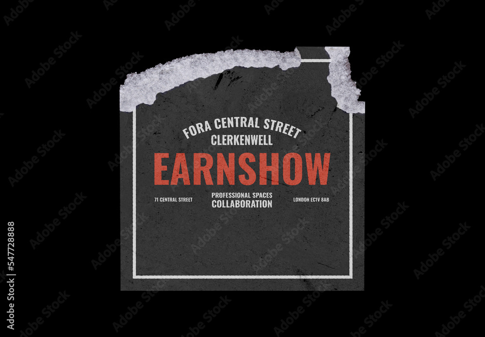 Square Sticker Paper Texture Mockup Template Stock Template | Adobe Stock