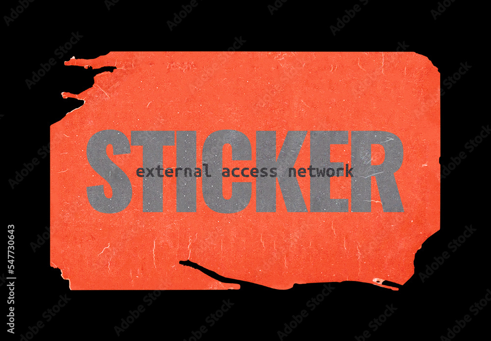 Rectangle Sticker Paper Texture Mockup Template Stock Template | Adobe ...