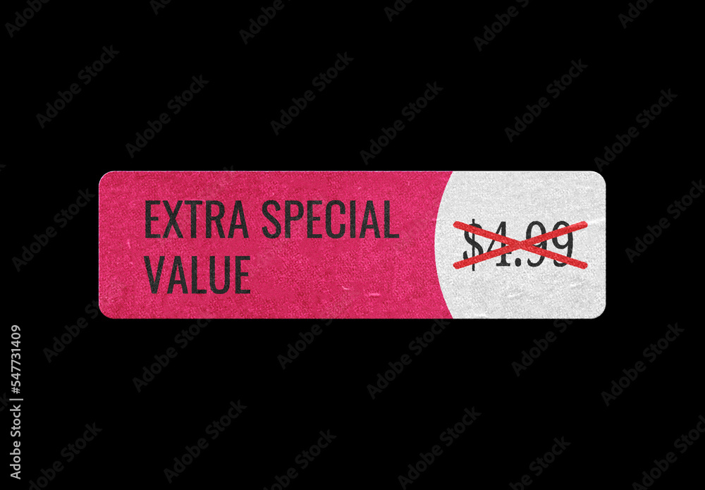 Price Sticker Paper Texture Mockup Template Stock Template | Adobe Stock