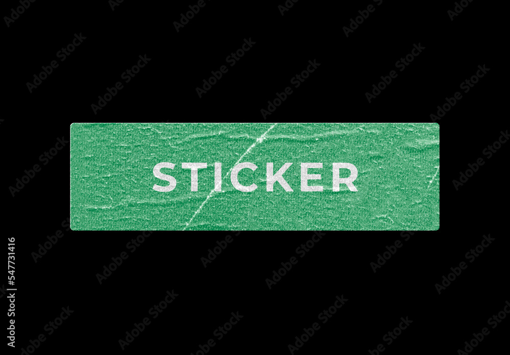 Rectangle Sticker Paper Texture Mockup Template Stock Template | Adobe ...