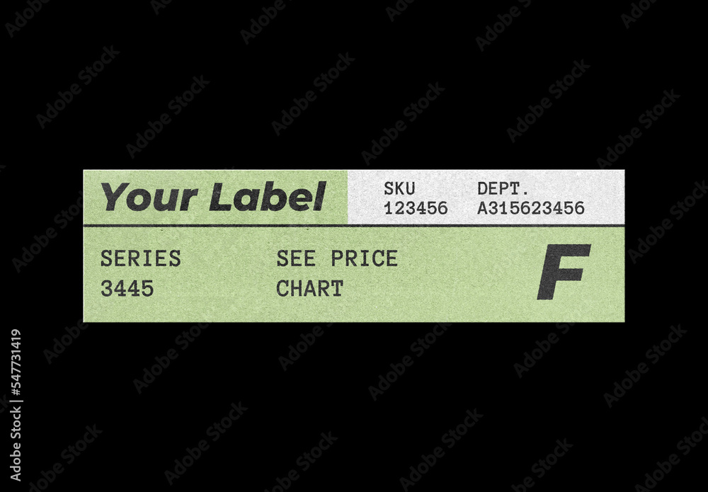 Rectangle Sticker Paper Texture Mockup Template Stock Template | Adobe ...