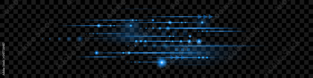 Vector illustration of smooth line effect on transparent background hi ...