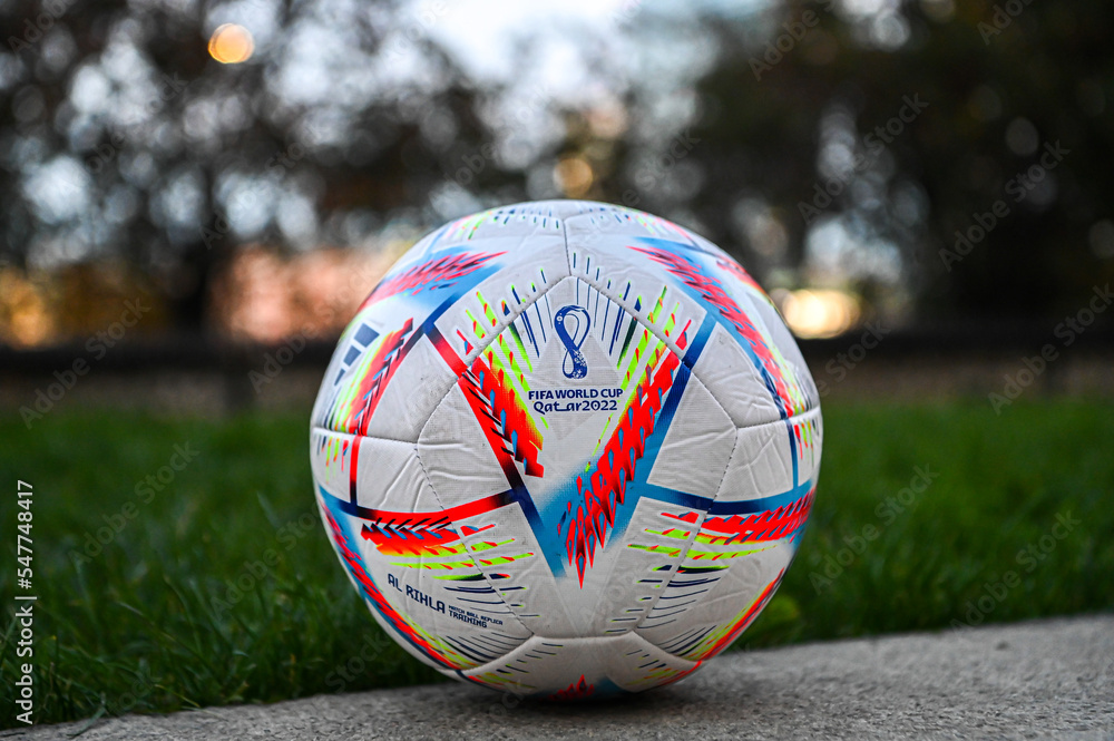 Milan, Italy - November 20: the official match ball named ‘Al Rihla’ by ...