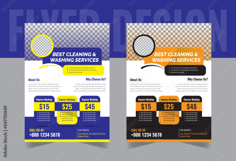 Car Wash Flyer Design Template, Car Cleaning Service flyer, Washing ...