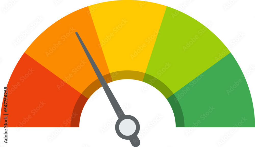 Dashboard Colorful Speedometer Icons Set Tachometer Icon Isolated Performance Indicator Sign