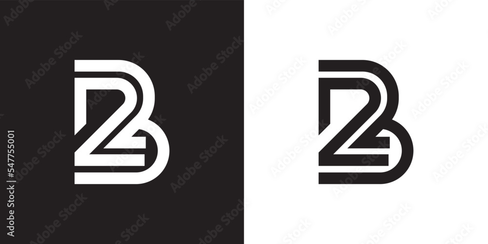 Minimal ZB logo. Icon of a BZ letter on a luxury background. Logo idea ...