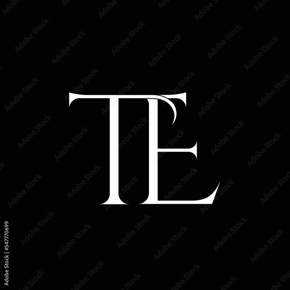 TE TE Logo Design, Creative Minimal Letter TE TE Monogram Stock Vector ...