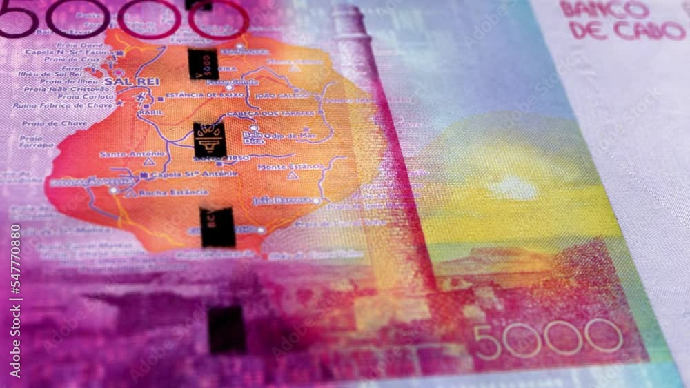 Cape Verde Cape Verdean Escudo 5000 Banknotes, Five Thousand Cape ...