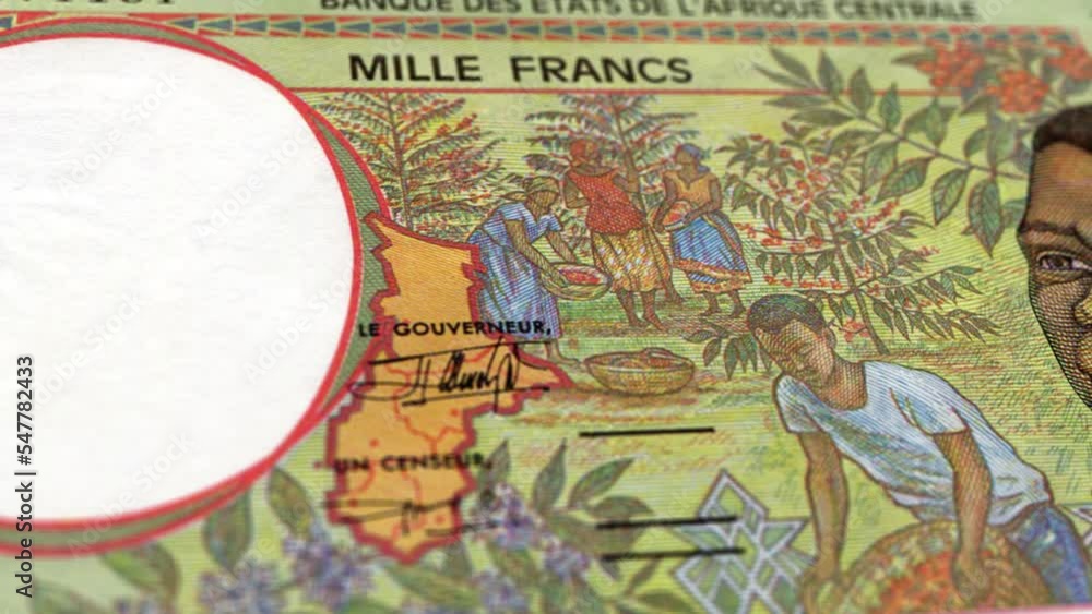 Central African Republic Central African CFA Franc 1000 Banknotes ...